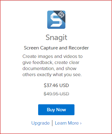 Camtasia & Snagit 25% OFF Cyber Monday 2017 – Elearning Supporter