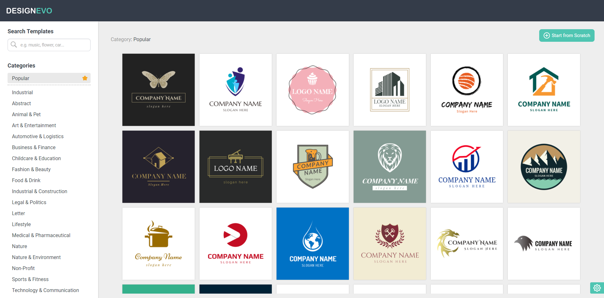 Best Free Online Logo Design Tool DesignEvo Helps You Make Custom Logo ...