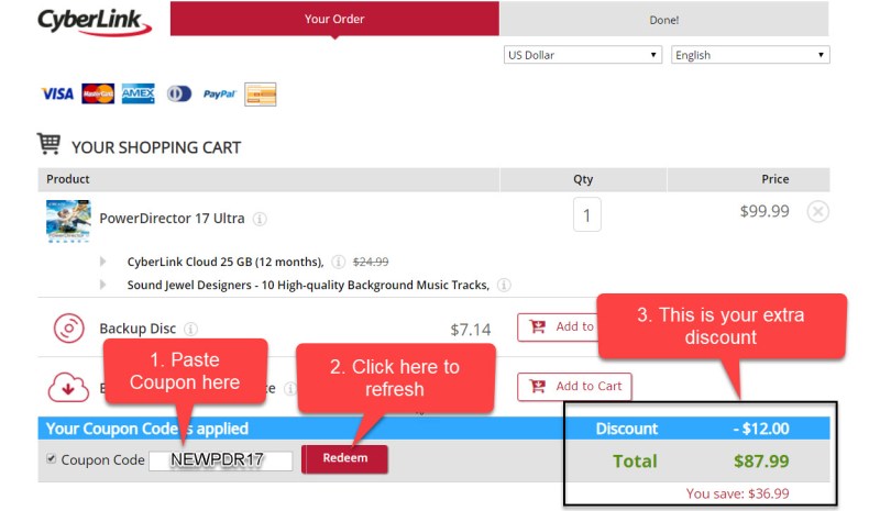 12% Off Extra Discount Cyberlink PowerDirector 17 Coupon Code 2019 – Elearning Supporter