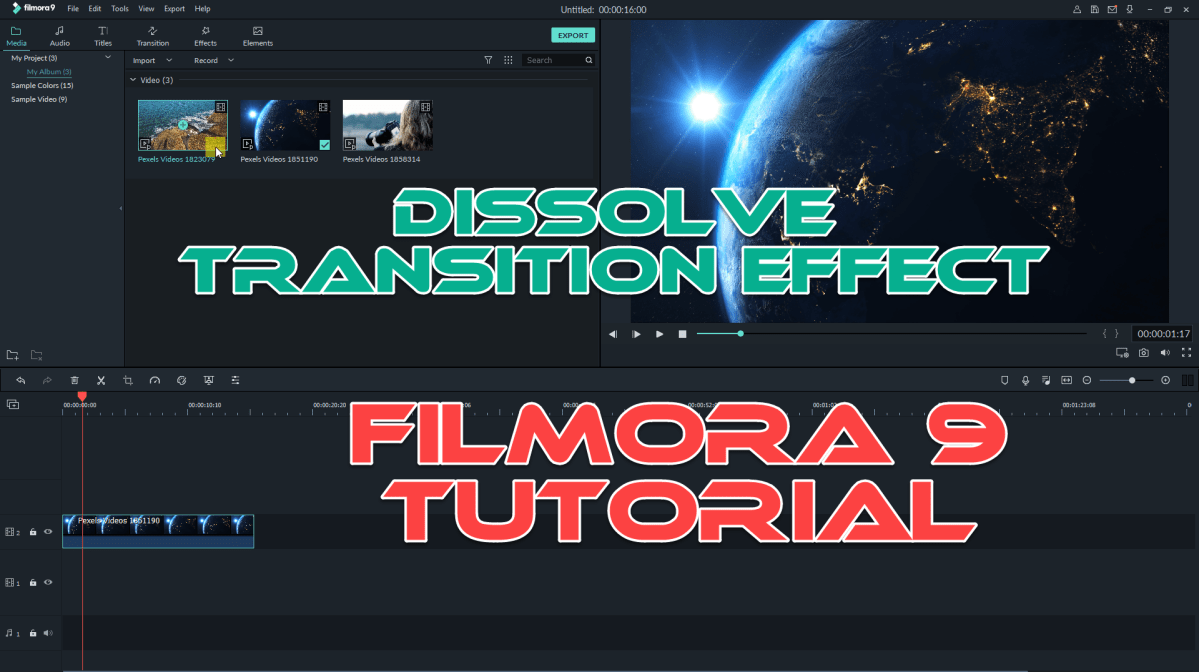 How to: Apply Dissolve Transition Effect in Filmora 9? – Elearning ...