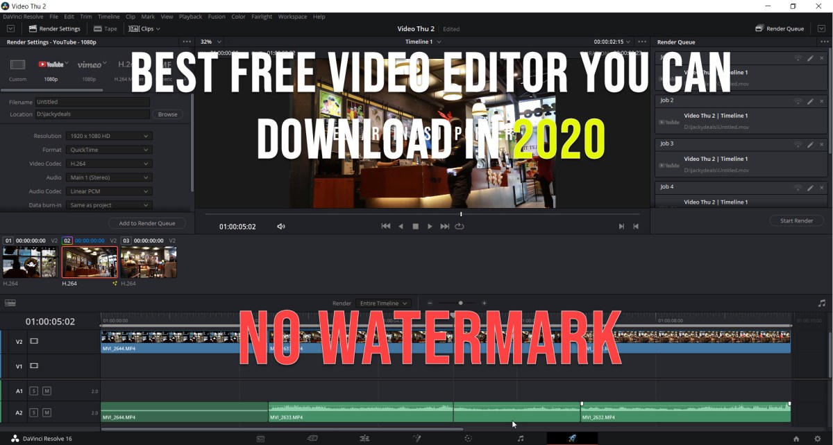 Which is the best free video editor without watermark you can download ...