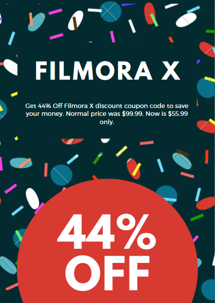 How to Buy Filmora X with 44% Off Discount Coupon Code in 2021 ...